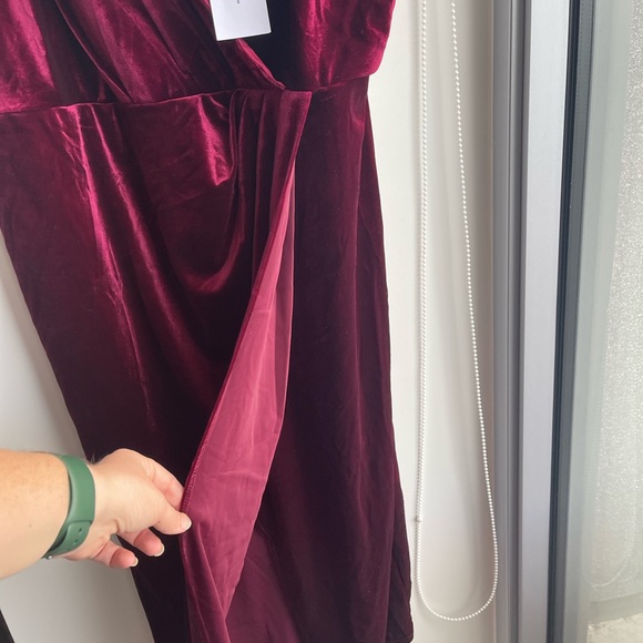 ASOS Curve | Dresses | Velvet Plus Size Asos Dress With Leg Slit | Poshmark